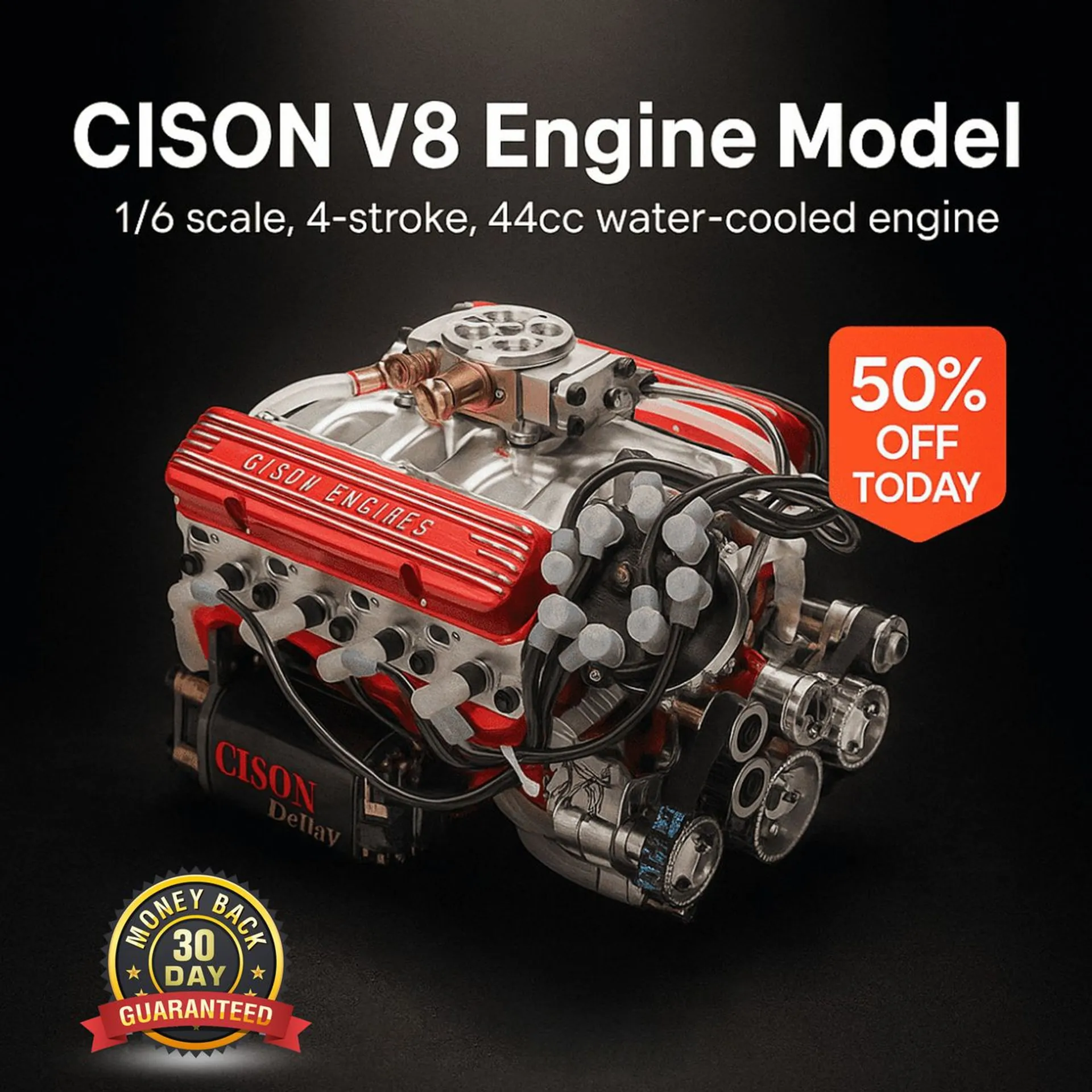 🎉Last Day Promotion 50% OFF + FREESHIPPING🔥 - Gasoline OHV V8 Small ...